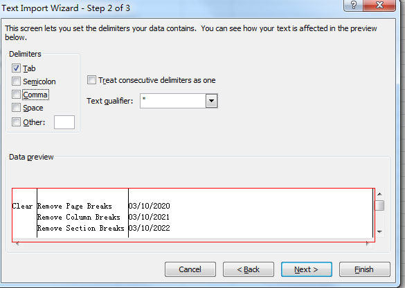 How to import a text file or worksheet in Excel?